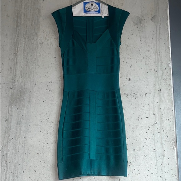 French Connection | Dresses | Elegant Teal Bodycon Dress | Poshmark